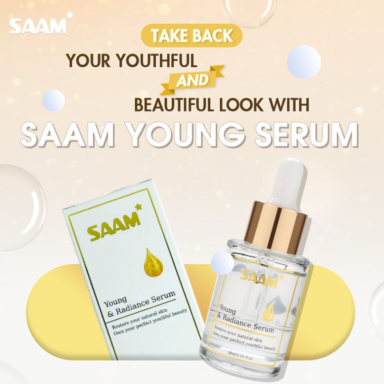 SAAM Young Serum 30ml Achieves More Youthful Appearance