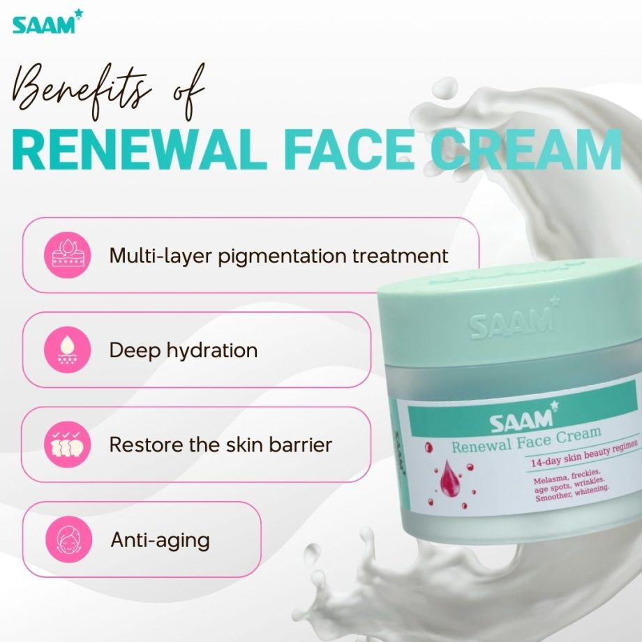 SAAM Renewal Face Cream for Melasma Treatment