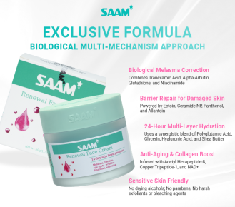 SAAM Renewal Face Cream for Melasma Treatment