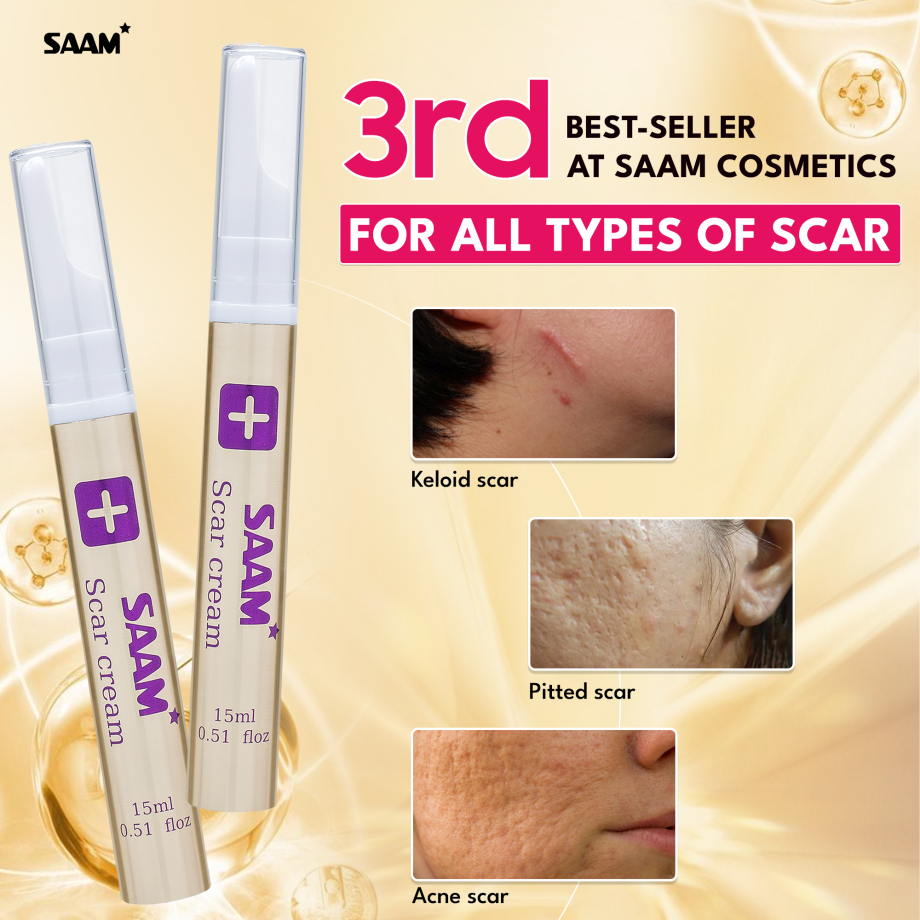 SAAM Cream reduce scar appearance for smoother skin