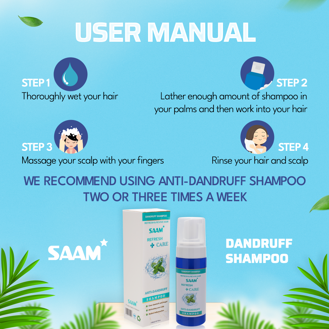 NO MORE WORRIES ABOUT DANDRUFF WITH SAAM DANDRUFF SHAMPOO 150ML - saam ...